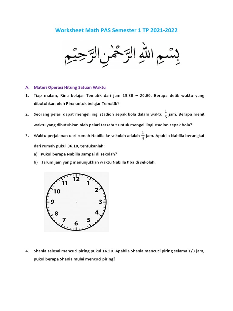 Worksheet Math | PDF
