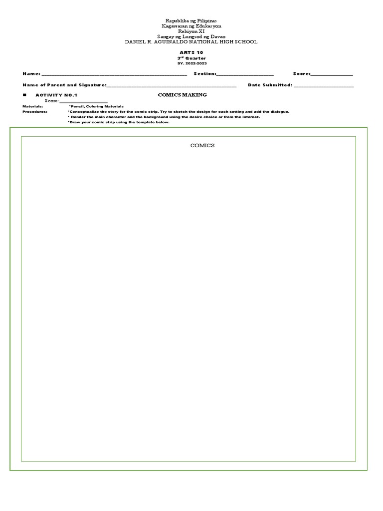 3RD Quarter-Activity-Arts10-2 | PDF