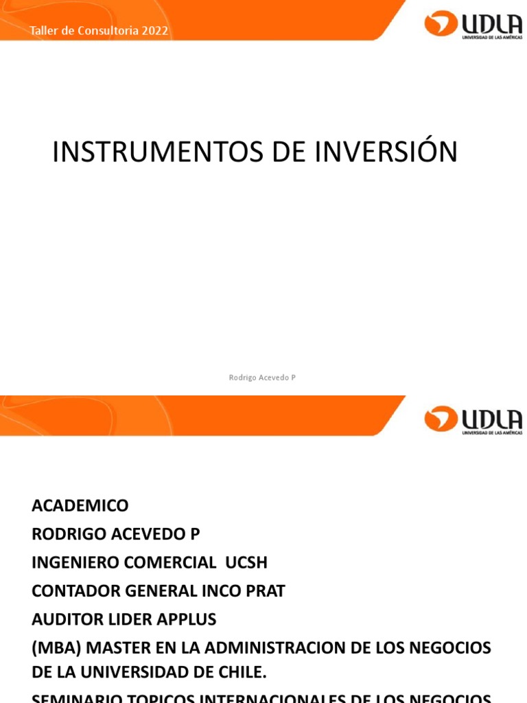 Instrumento de Inversion.1 | PDF