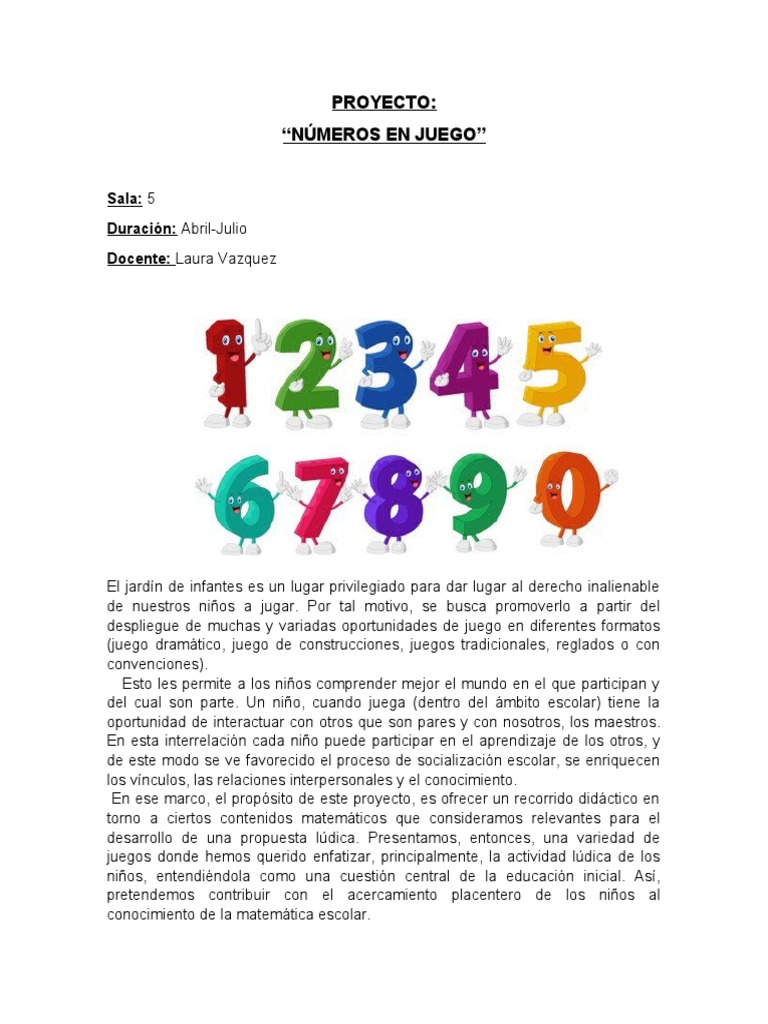 PROYECTO Matematica | PDF