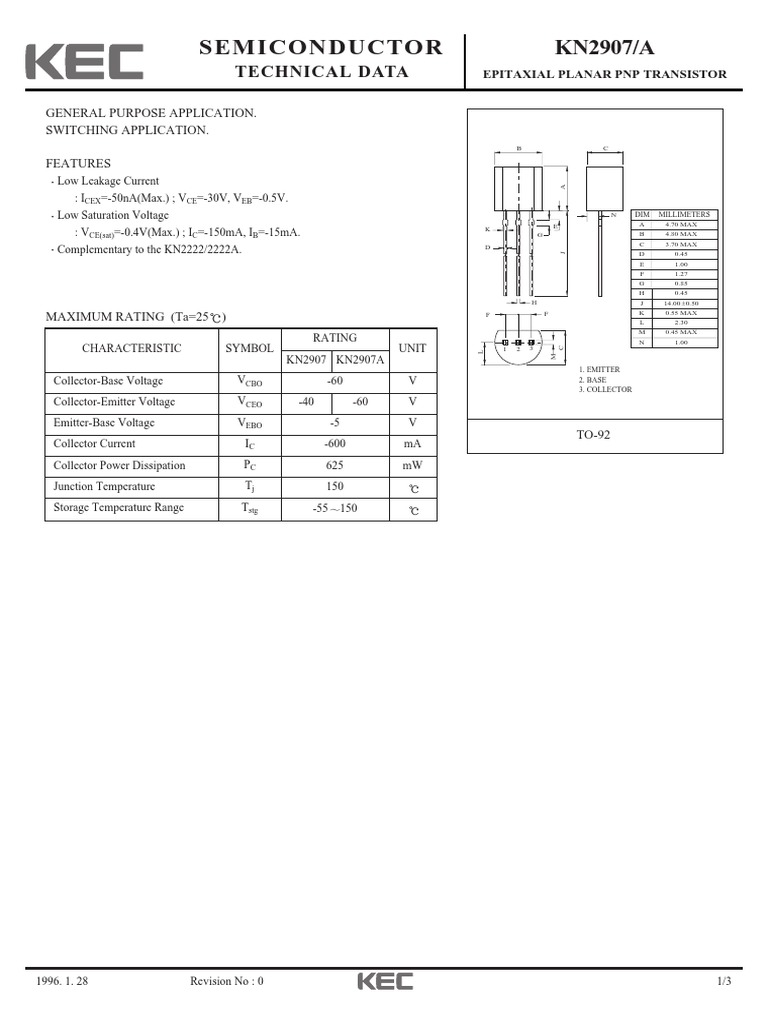 KN2907 PDF | PDF