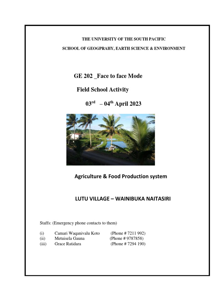 Field school handbook 2023.pdf | PDF