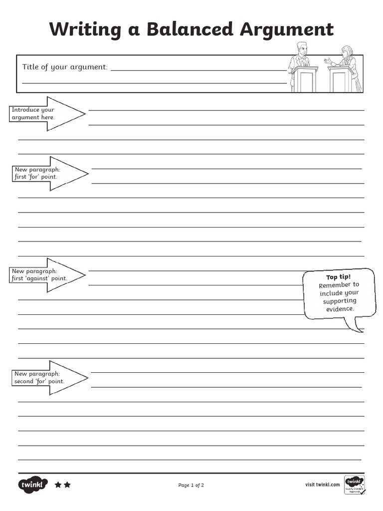 How to Write a Balanced Argument | PDF