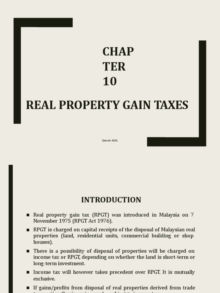Chapter 10 RPGT | PDF | Cost | Real Estate Appraisal