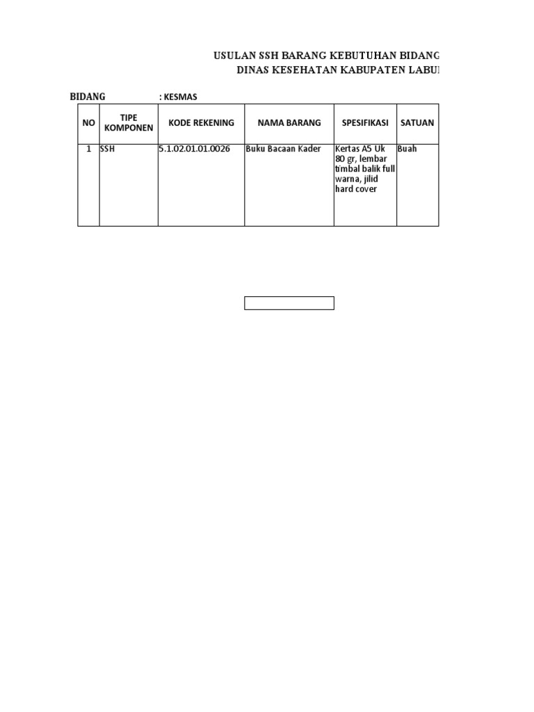 Daftar SSH Baru Promkes 2023 Buku Bacaan Kader | PDF