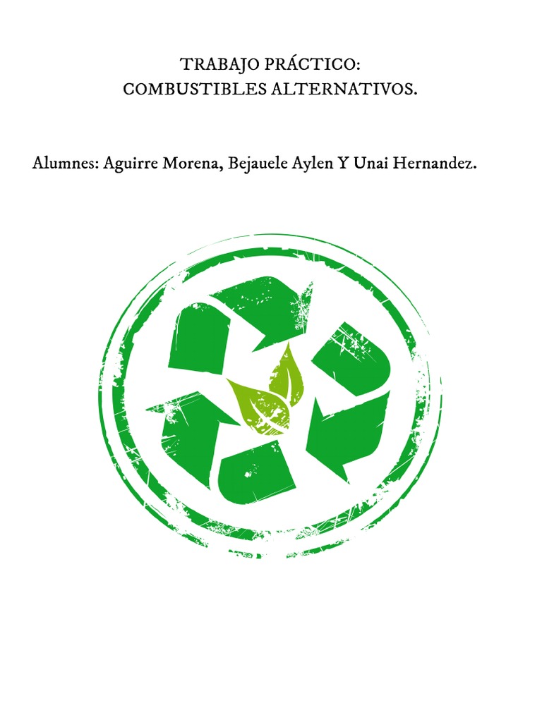 Combustibles Alternativos: Ventajas y Tipos | PDF