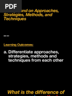 Lesson 4 Approaches, Methods of Teachng EPP | PDF | Project Based Learning | Learning