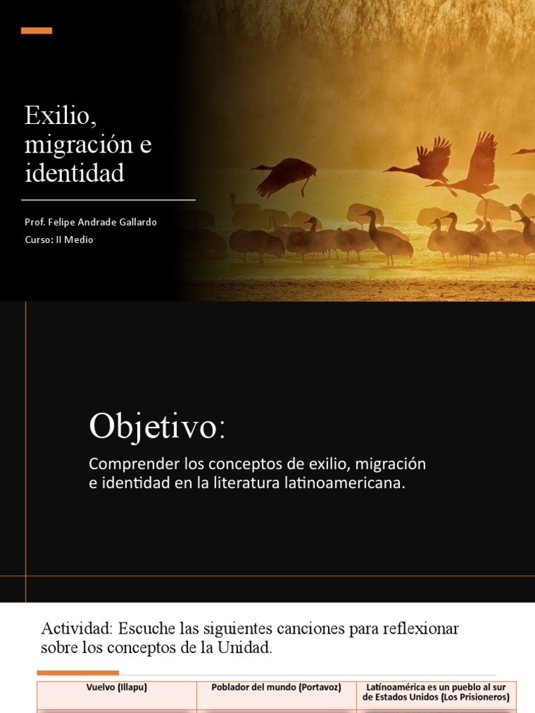Exilio, Migración e Identidad | PDF