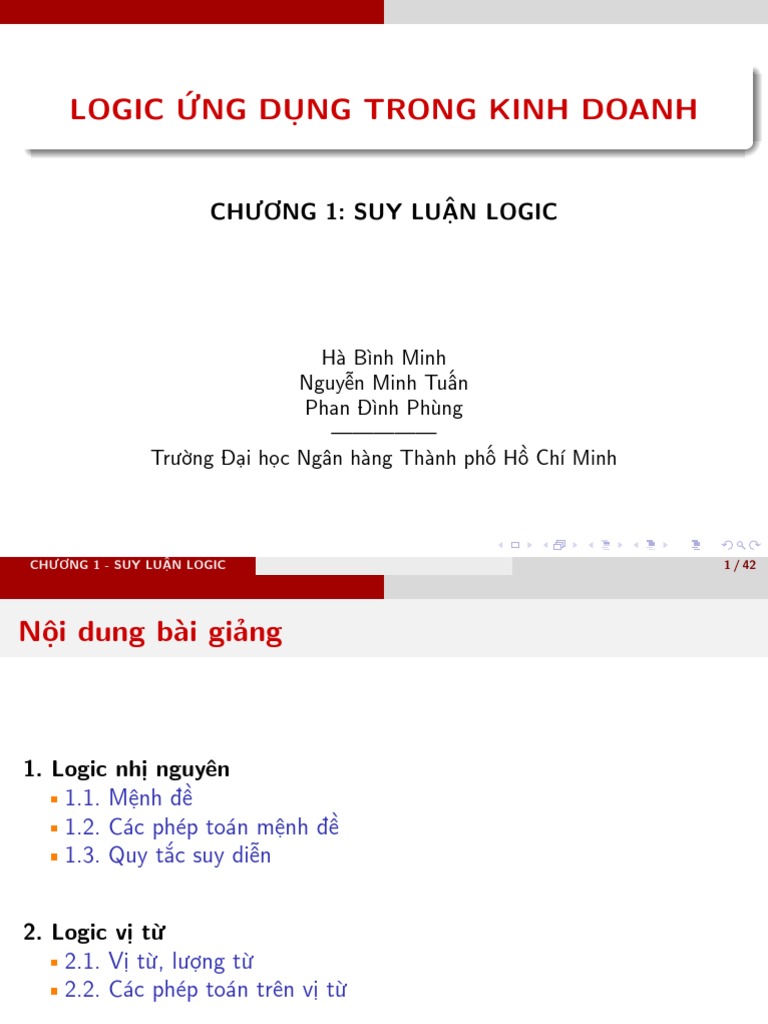 Logic - Chapter 1 | PDF