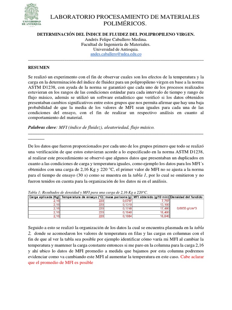 Informe MFI Felipe Caballero PDF | PDF