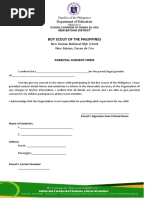 BSA Parent Consent Form for Activities | PDF | Outdoor Recreation ...