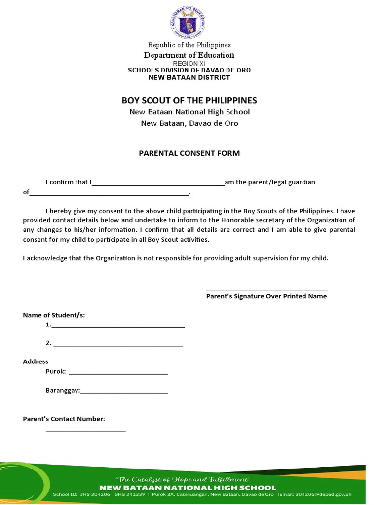 BSP Parent Consent | PDF