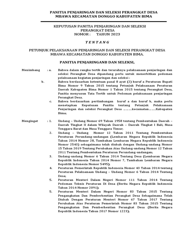 Rancangan Tatib | PDF