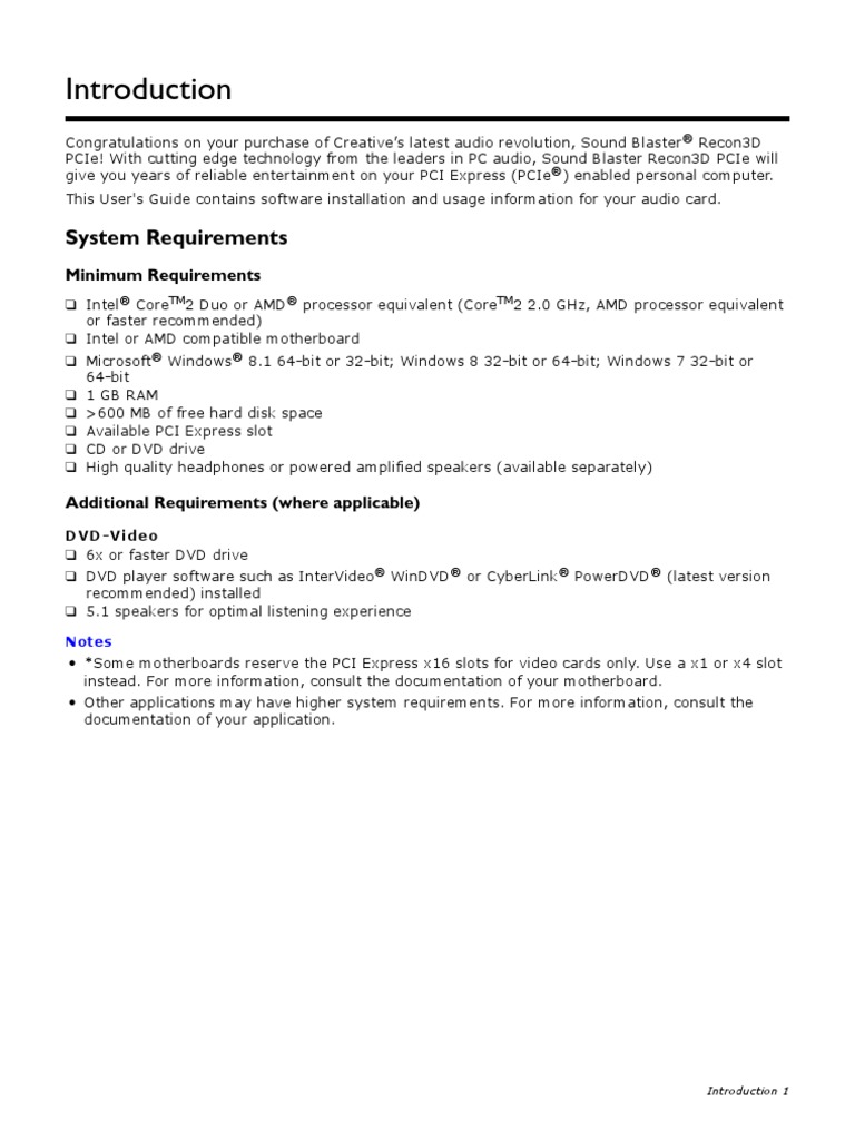 Manual CREATIVE SOUND BLASTER PDF | PDF