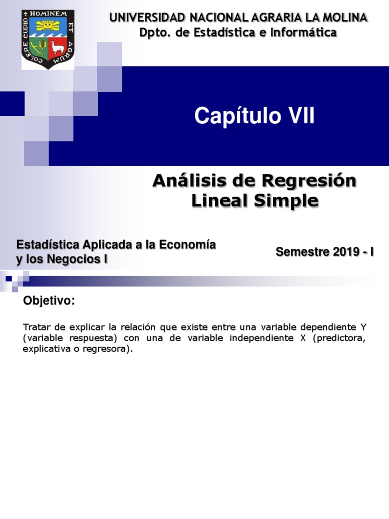 Capitulo VIII. Regresión Lineal Simple PDF | PDF