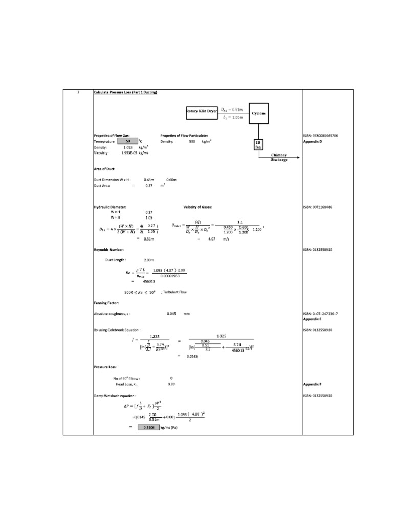 Pressure Loss Calculation PDF | PDF