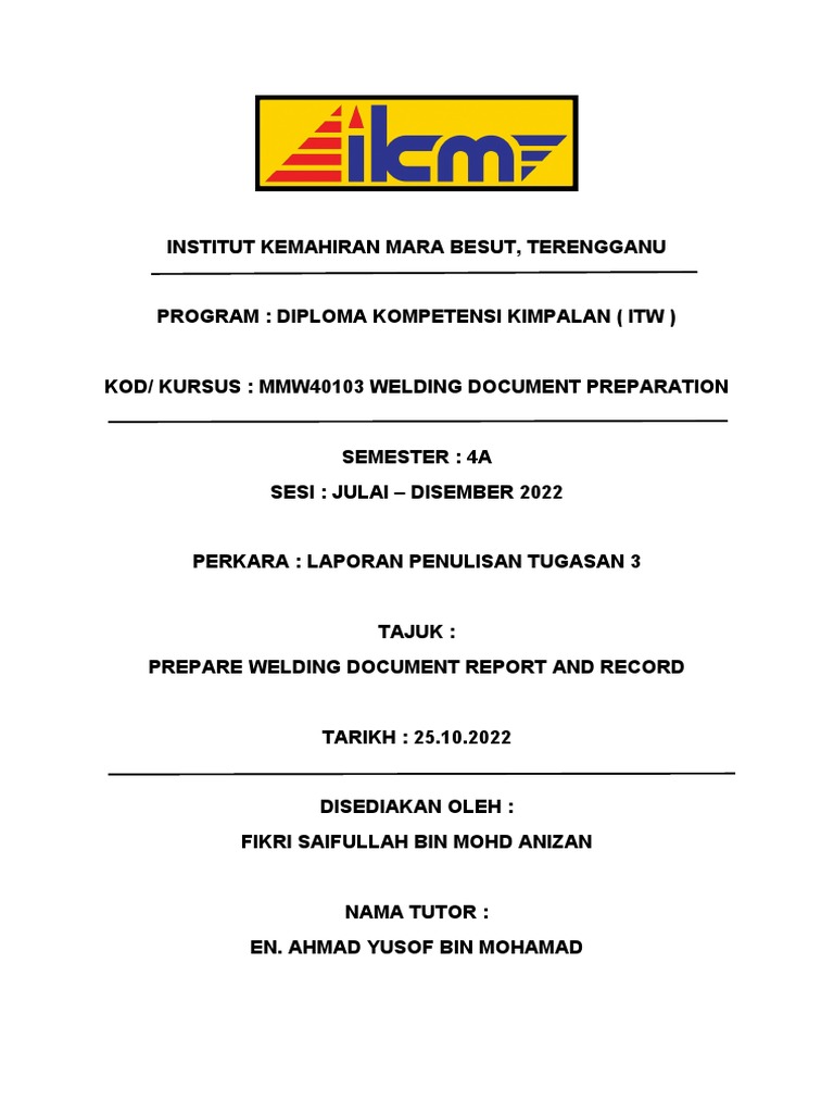 Institut Kemahiran Mara Besut | PDF