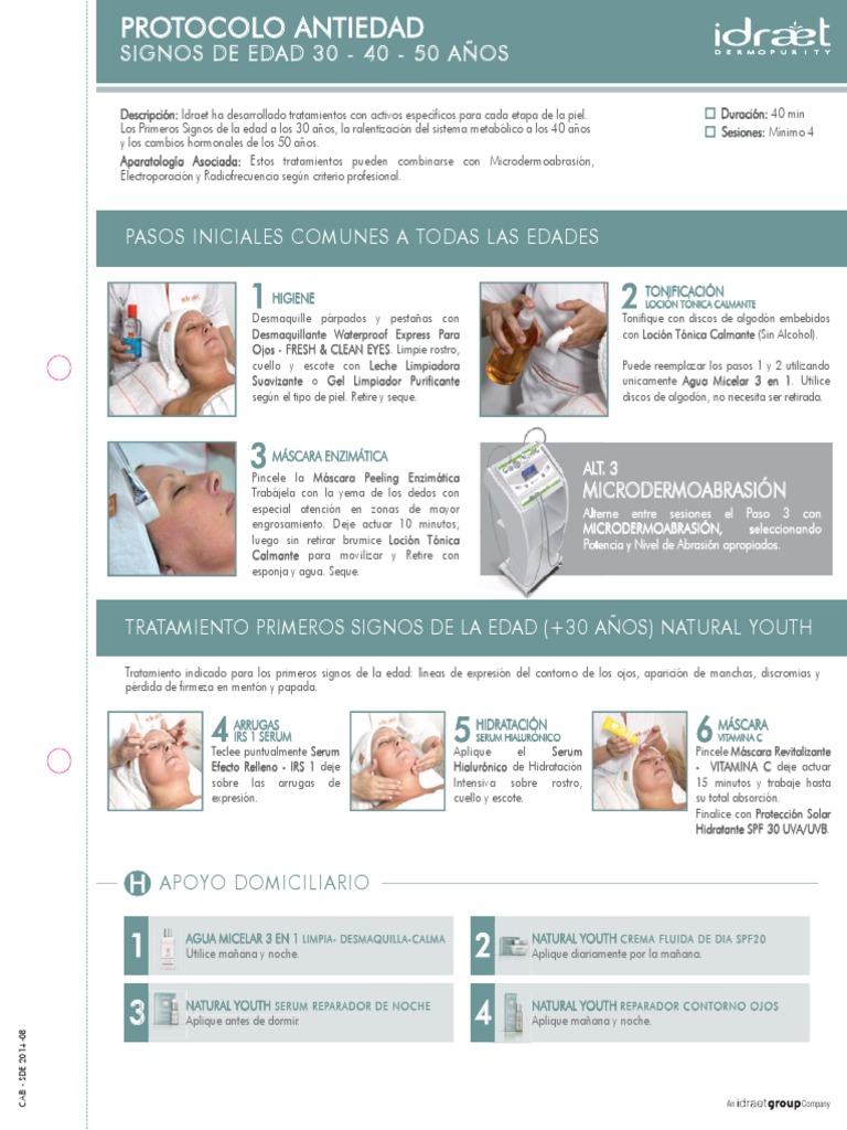 Idraet-Facial-Protocolo-signos-de-edad-30-40-50 Num 11-1 PDF | PDF