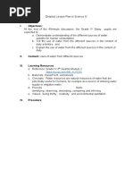 Detailed Lesson Plan in Science IV-Uses of Water | PDF | Lesson Plan ...