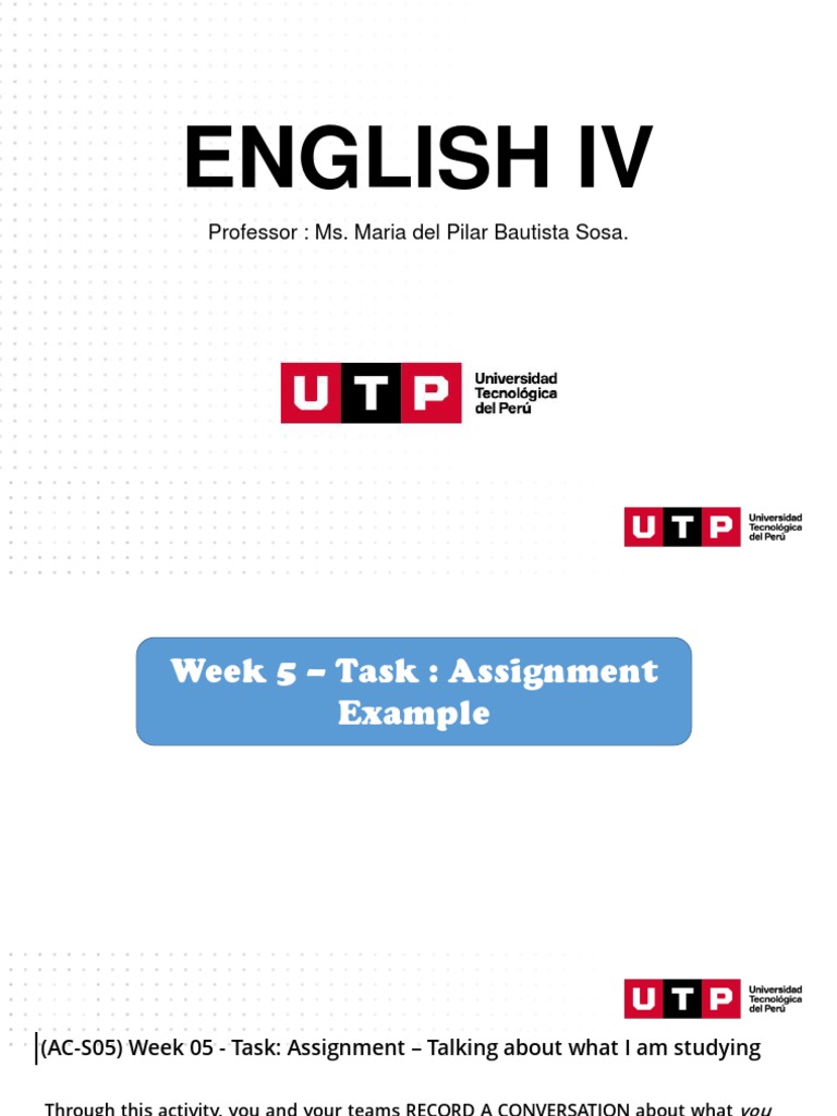 S5.Week-5 - Task Example PDF | PDF