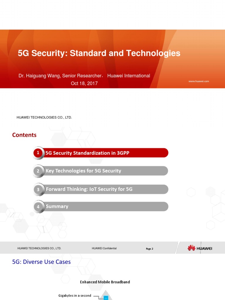 5G Security Standards & Techs | PDF