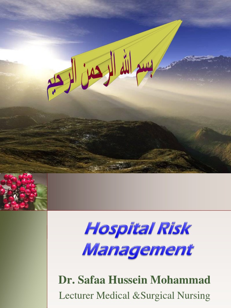 Hospital Risk Management PDF | PDF