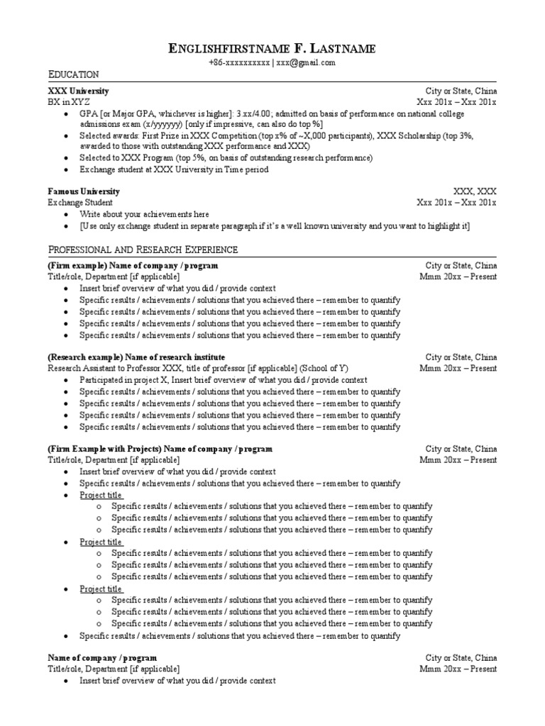 Industry CV for Job Applications | PDF