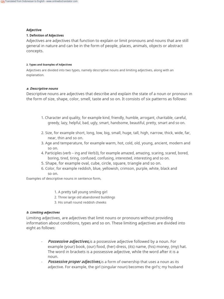 Grammar Guide for English Learners | PDF | Adverb | Noun