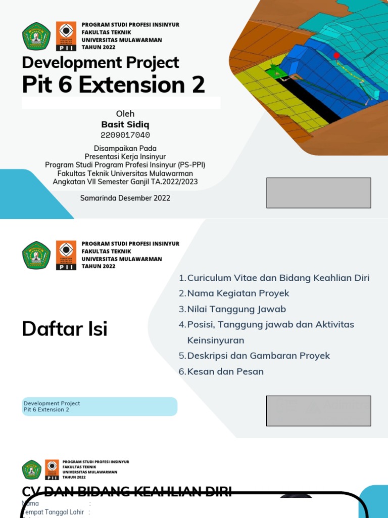 Pengembangan Pit 6 Tambang Batubara | PDF
