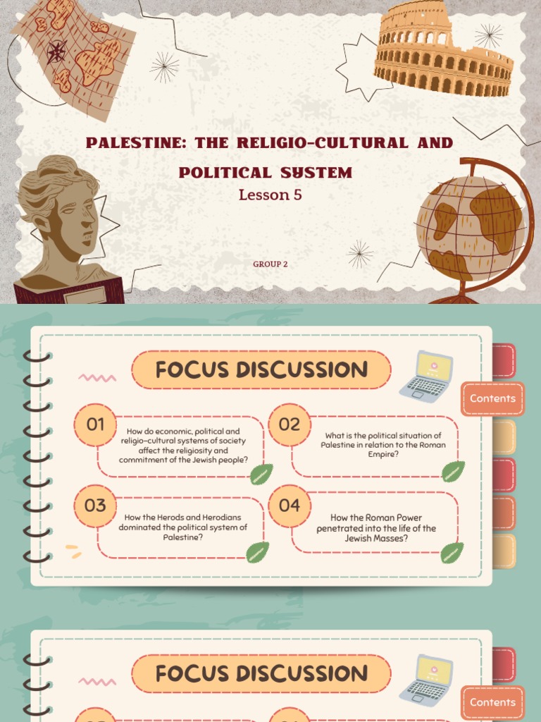 Beige and Grey Vintage Illustrative Archeology History Report Project ...