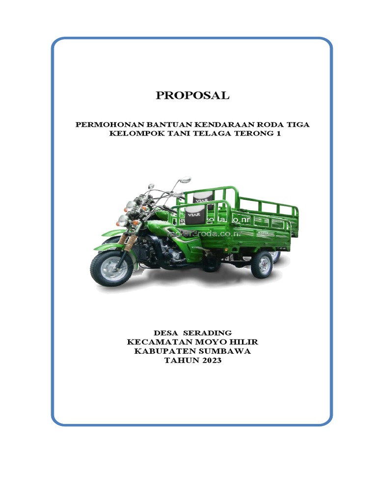 Proposal Roda Tiga | PDF