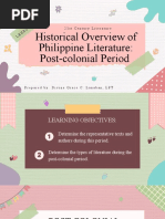 Post Colonial Period of The Philippines | PDF | Philippines | Colonialism
