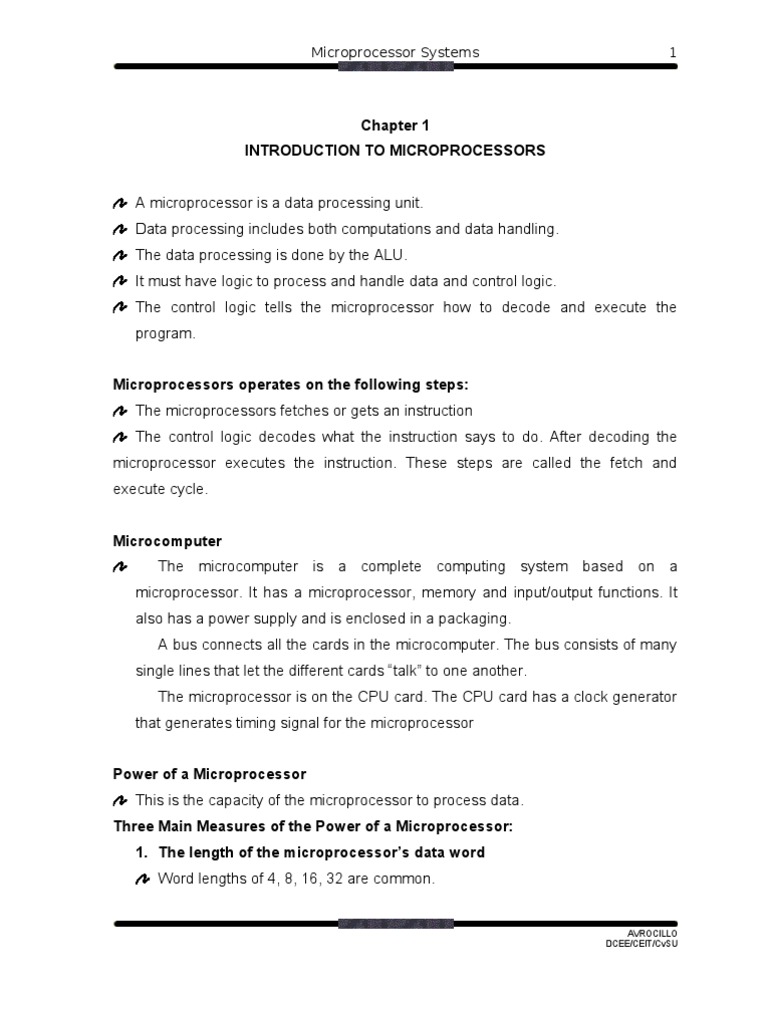 Microprocessor 2 | PDF | Instruction Set | Central Processing Unit