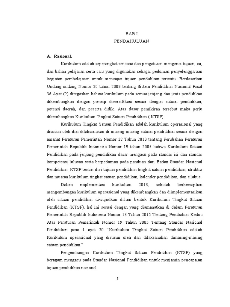 Contoh KTSP 2022-2023 SD | PDF