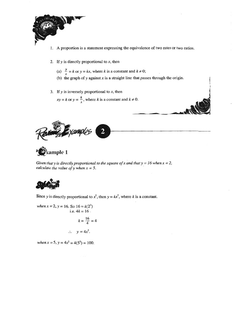 Direct and Inverse Proportion PDF | PDF