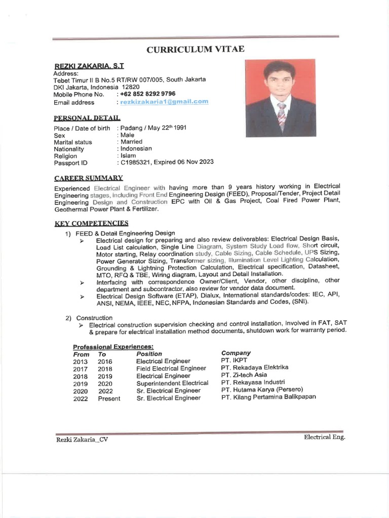 Rezki Zakaria - CV | PDF