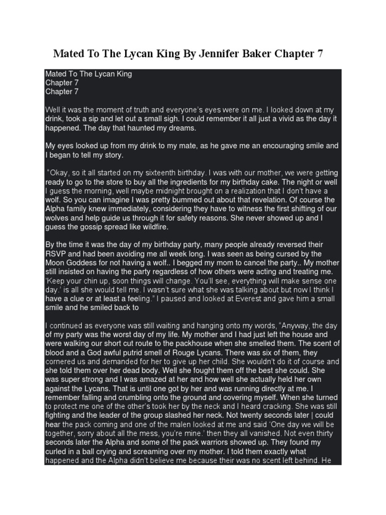 The Lycan King 7 | PDF