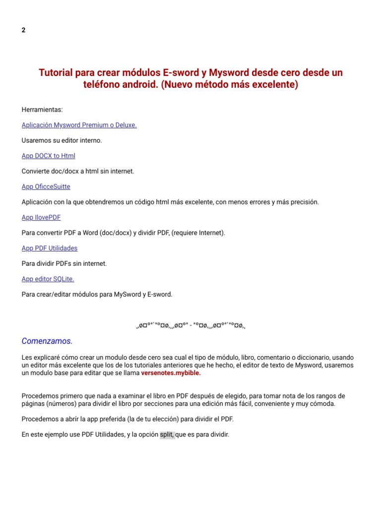 Tutorialcreacic3b3nmc3b3dulos PDF | PDF