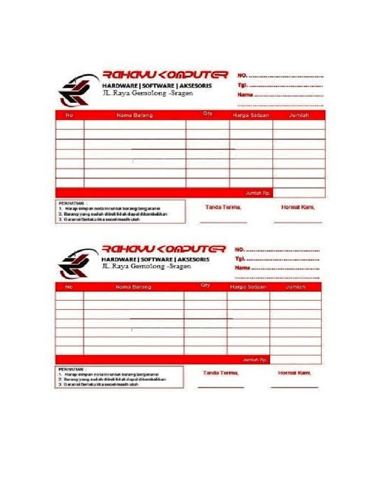Kwitansi Komputer | PDF