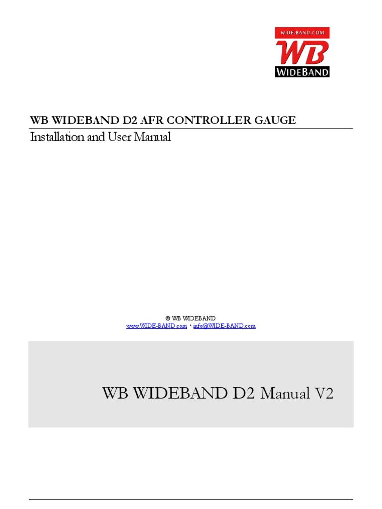 WB D2 Installation Manual V2 PDF | PDF | Electrical Connector ...