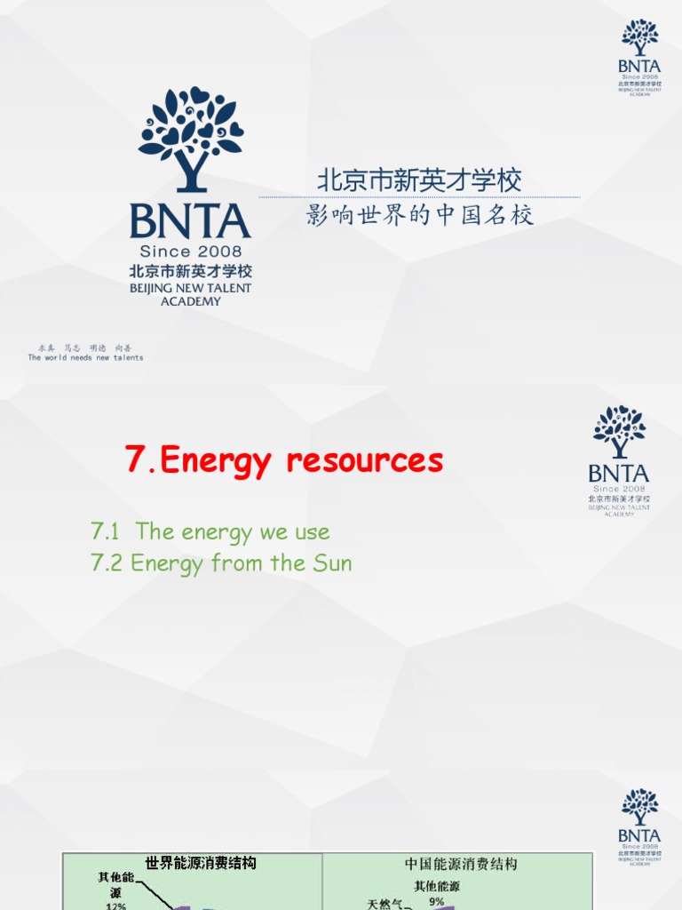 Chapter7 Energy Resources | PDF | Renewable Energy | Wind Power