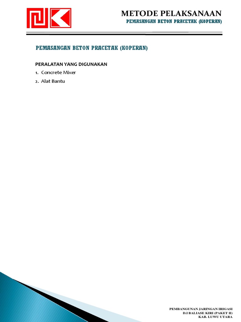 Pemasangan Koperan PDF | PDF