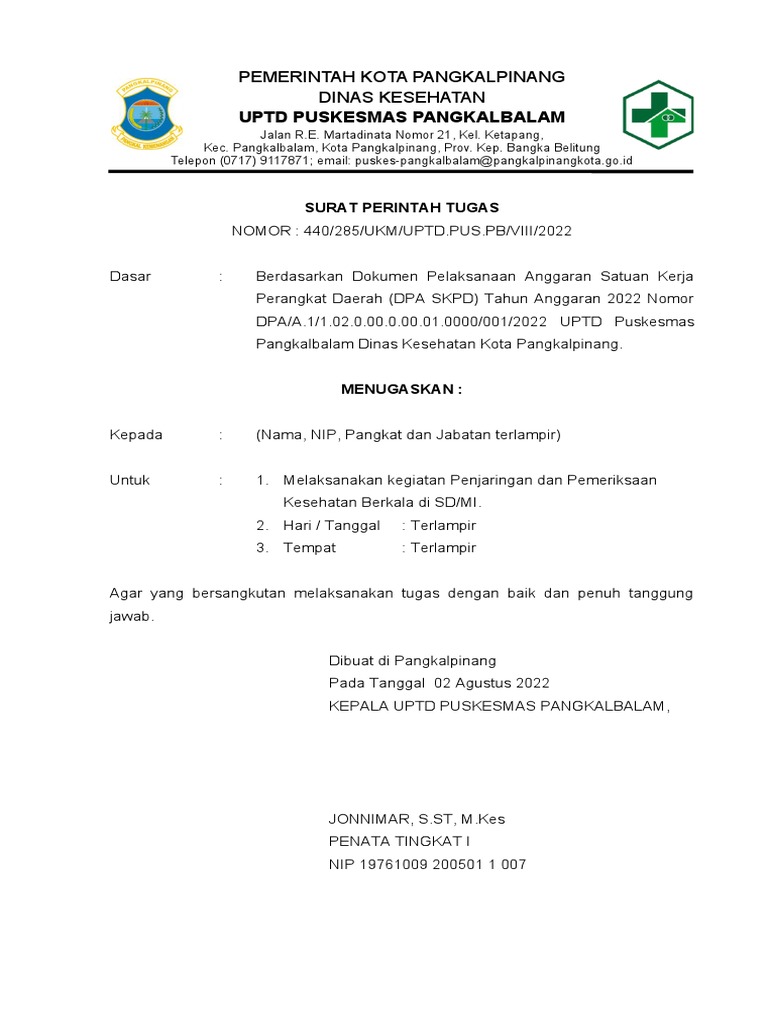 Format SPT Skrening 2022new | PDF