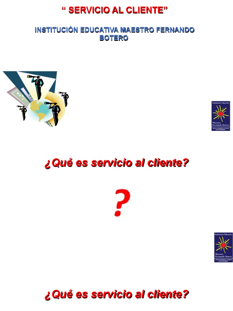 Presentacion Servicio Al Cliente | PDF