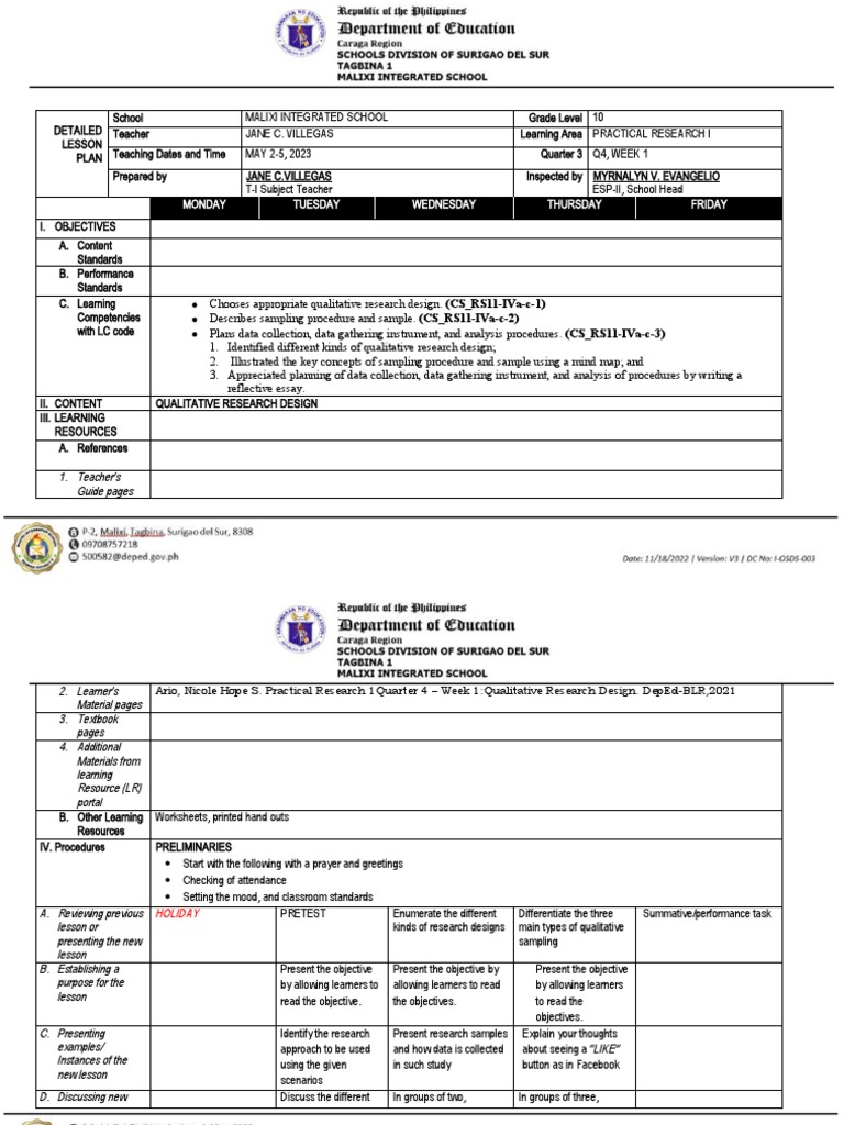 Practical Research 1 | PDF | Learning | Qualitative Research