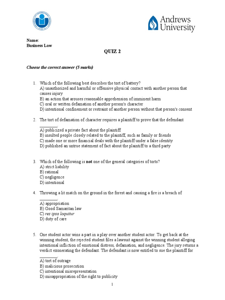 Quiz 2 | PDF