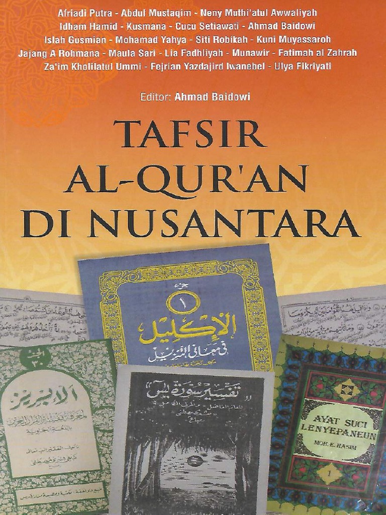 Vernakularisasi Al Qur'an Ala Pesantren (Kajian Tafsir Al - Iklil FI Ma'ani Al-Tanzil Karya PDF ...