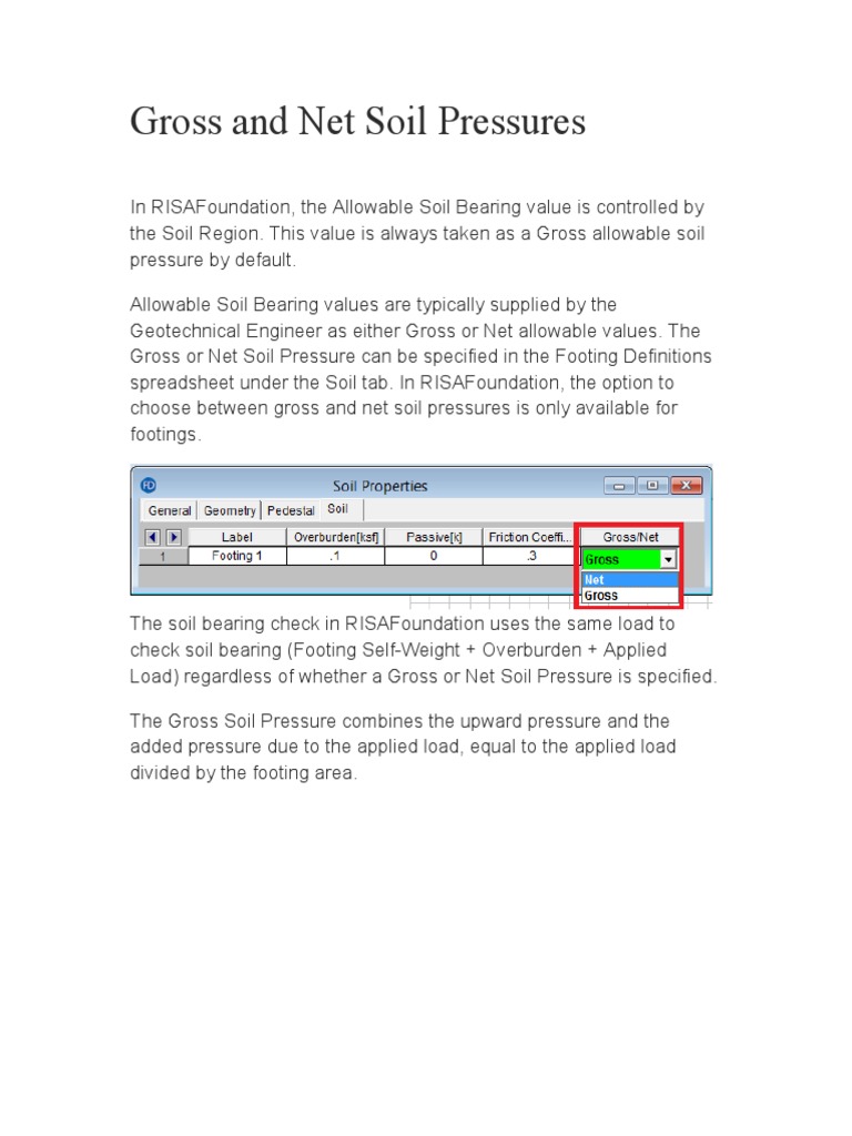 Gross and Net Soil Pressures.pdf | PDF
