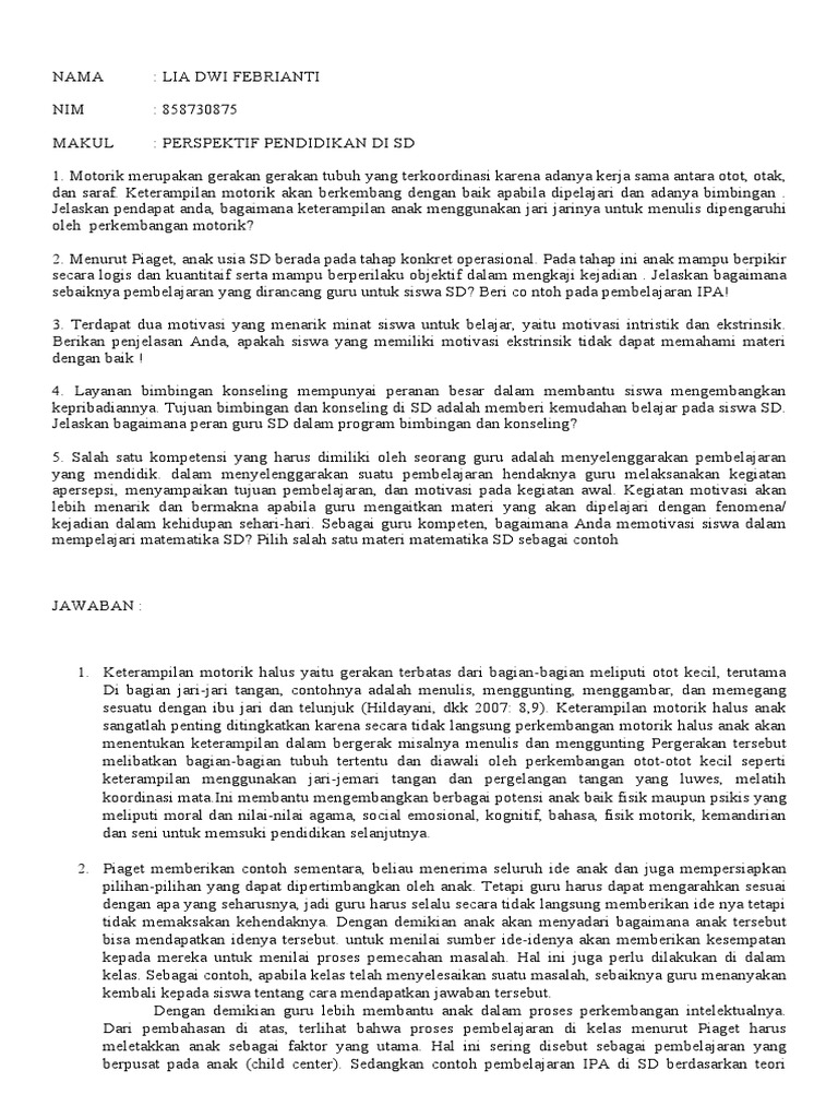 tugas tutorial 2 perspektif pendidikan | PDF