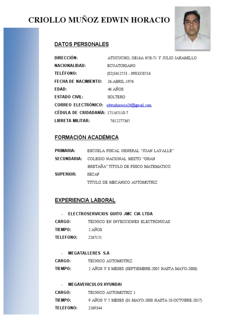 Curriculum Vitae - EDWIN Cricri | PDF